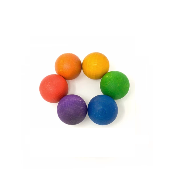 6 Balls in the Rainbow Colours – The Modern Playroom