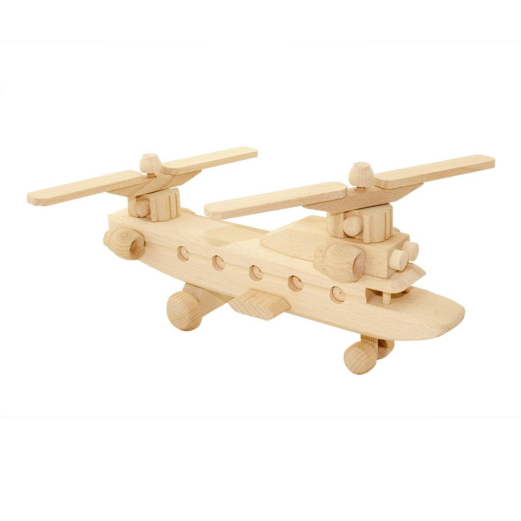 Wooden Tandem Rotor helicopter – The Modern Playroom